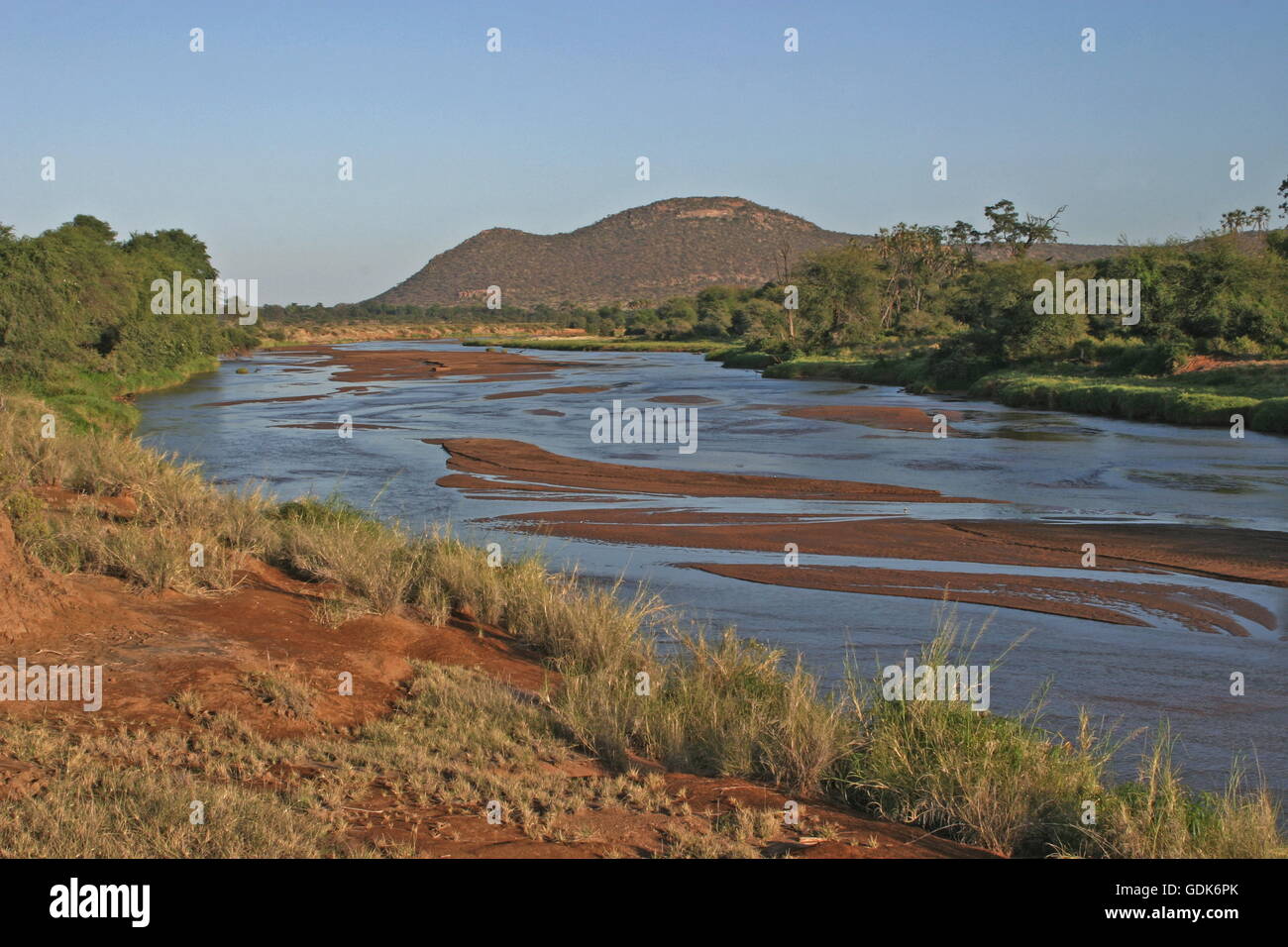geography / travel, Kenya, landscapes, landscape with Uaso Nyiro River ...