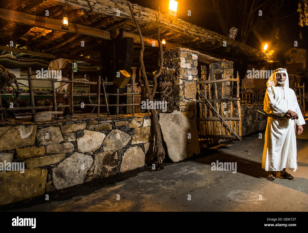Fayez Dahdough poses in front of the museum he built to teach locals ...