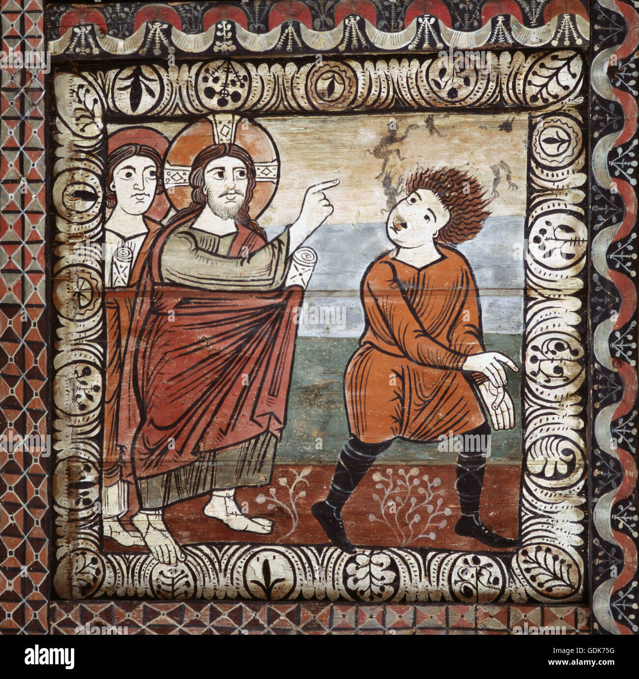 Ceiling painting healing jesus hi-res stock photography and images - Alamy