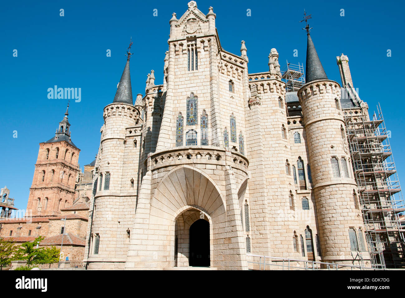 Episcopal Palace - Astorga - Spain Stock Photo - Alamy