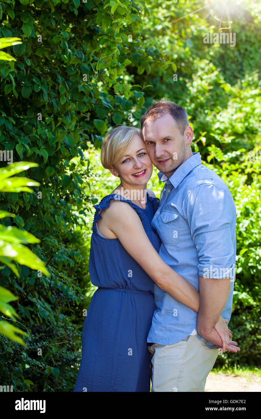 Happy caucasian couple man hi-res stock photography and images - Alamy