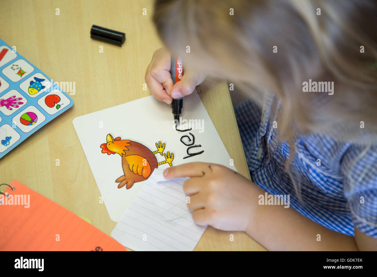 Girl handwriting hi-res stock photography and images - Alamy