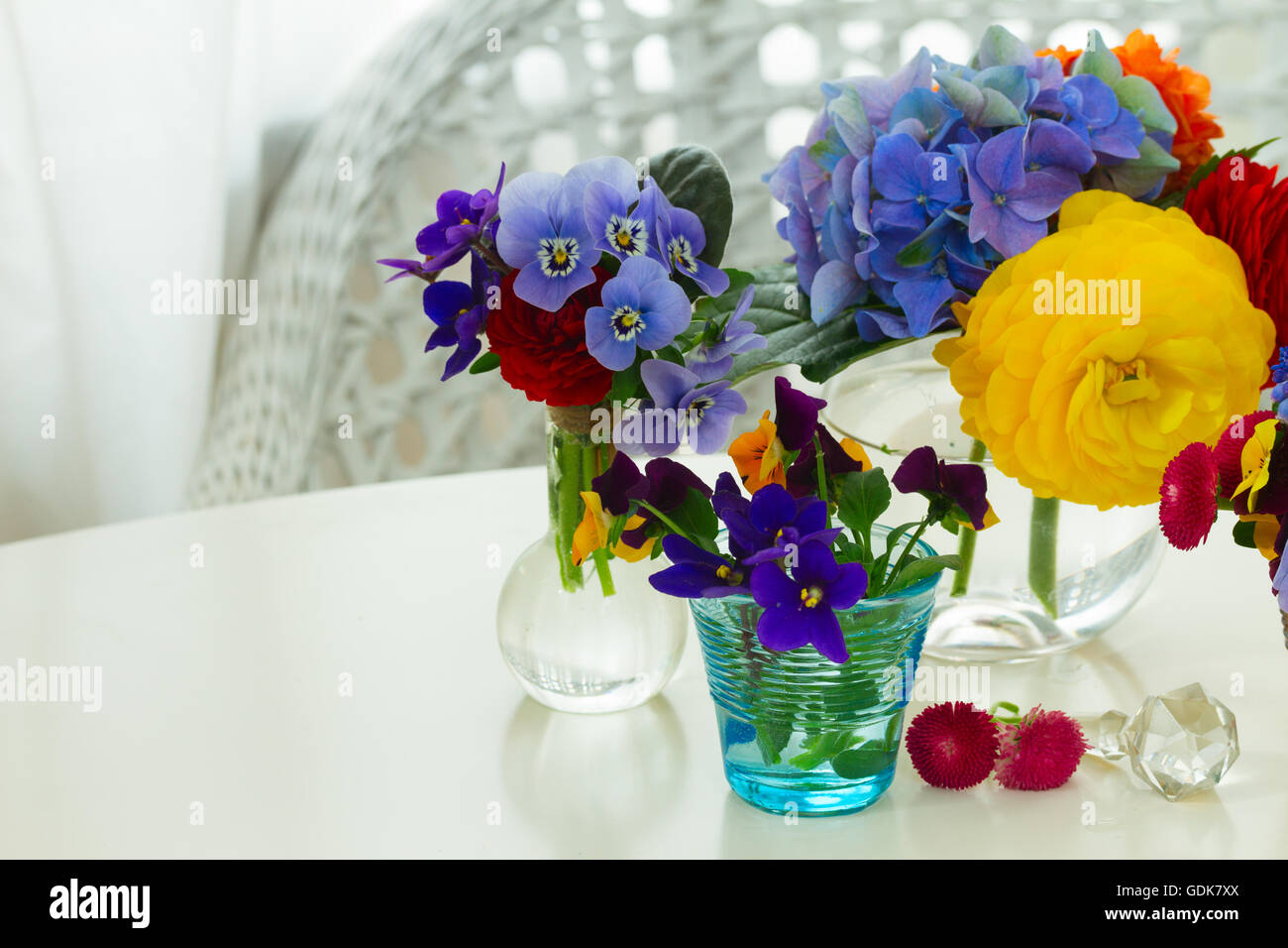 Colorful cut flowers Stock Photo - Alamy