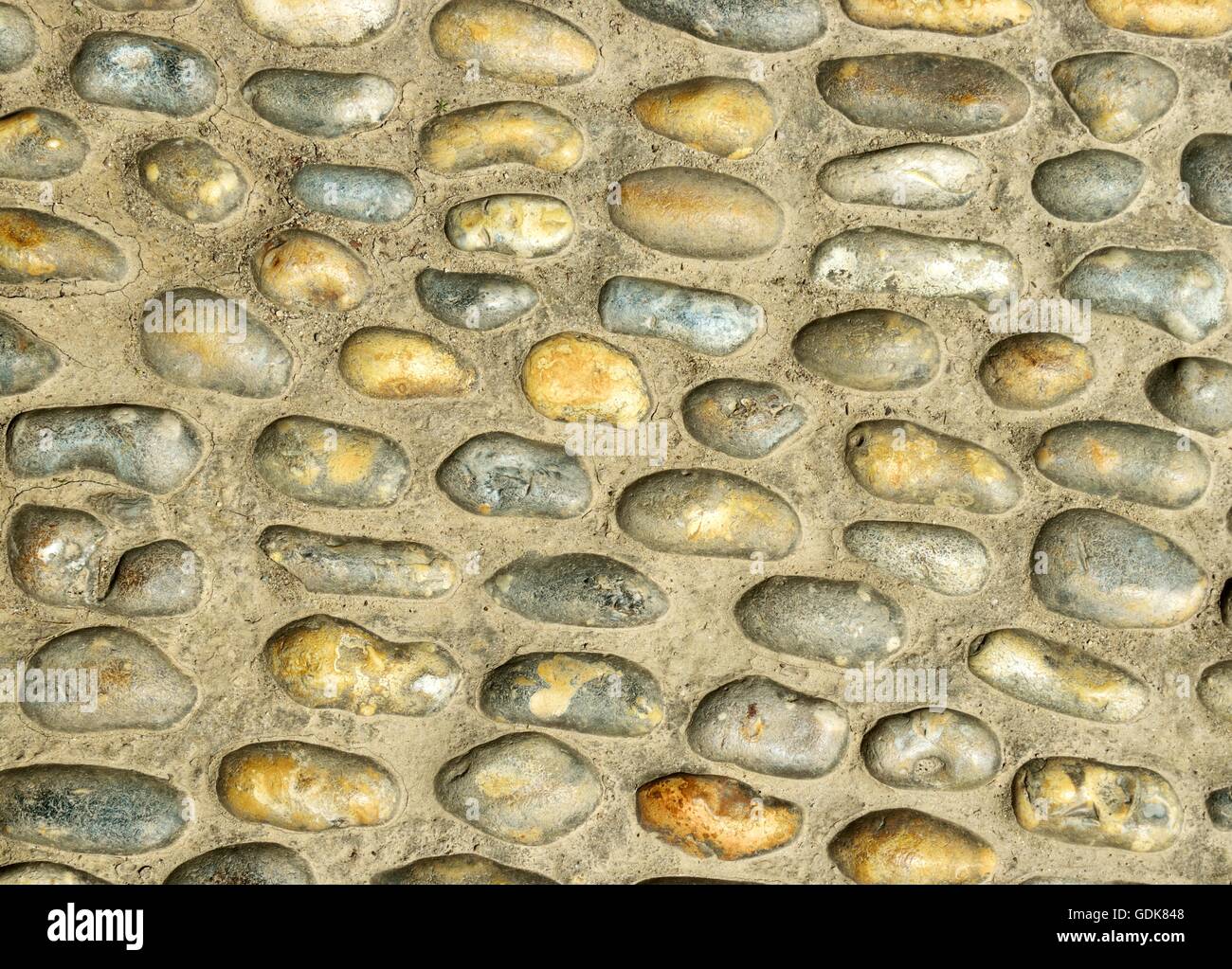 Pebble paving, an image which lends itself to be used on wrapping paper ...