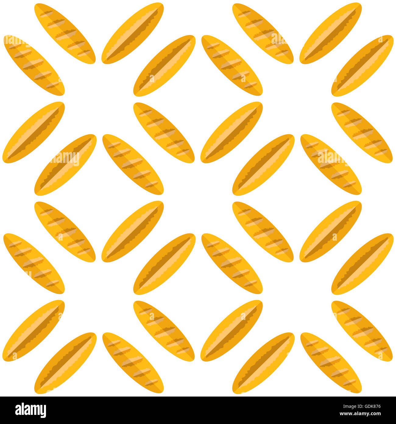Food ingredients seamless pattern Cut Out Stock Images & Pictures - Alamy
