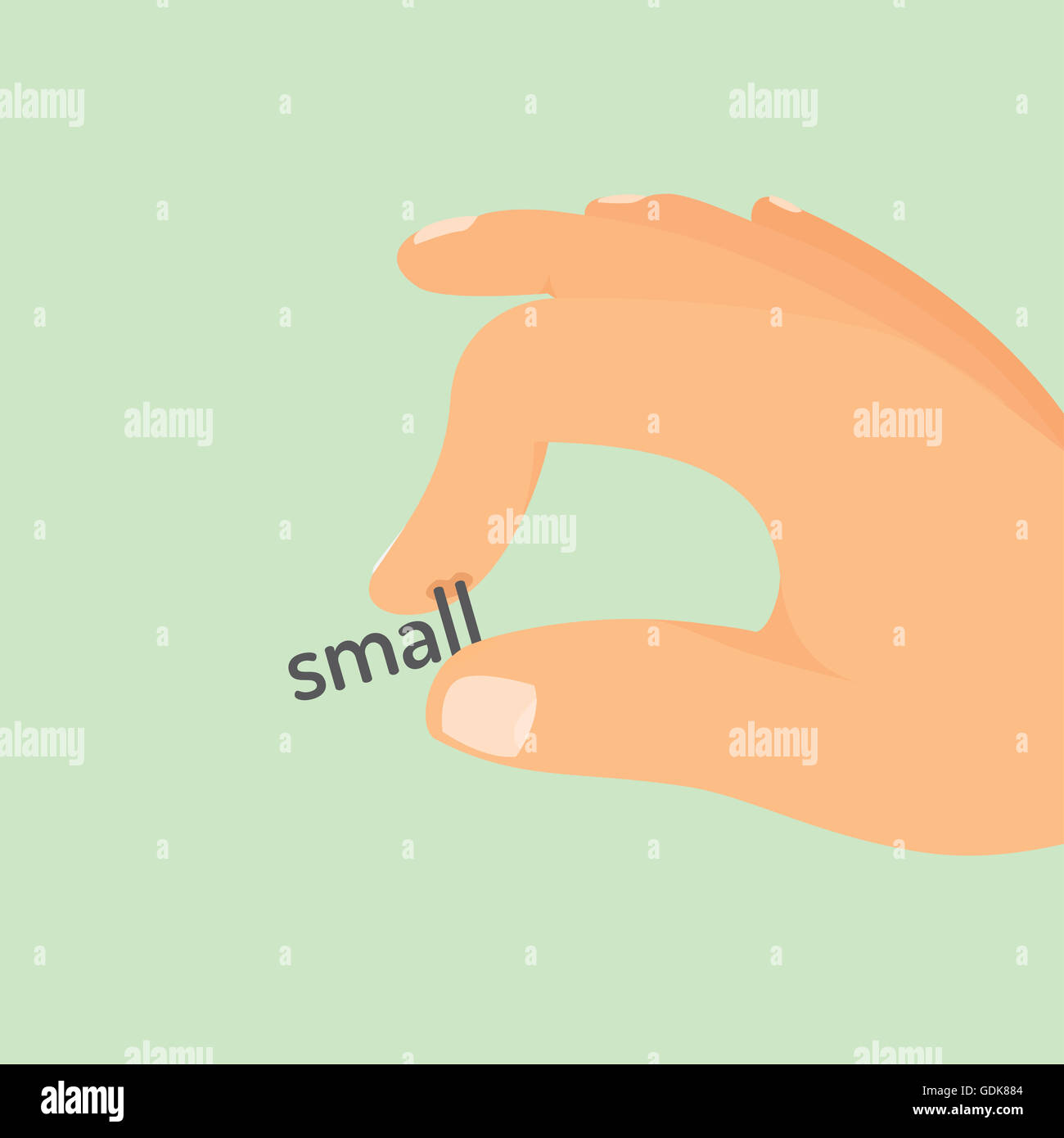 Cartoon illustration of hand holding a tiny small world Stock Photo - Alamy