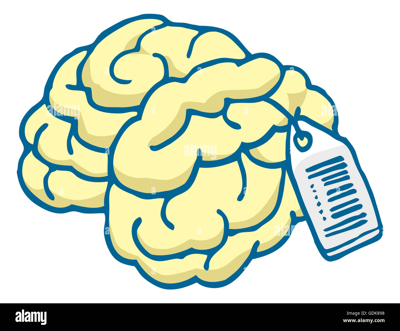 Cartoon brain Cut Out Stock Images & Pictures - Alamy