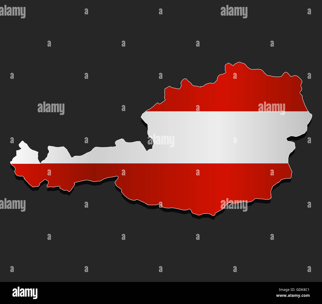 map of austria Stock Photo - Alamy