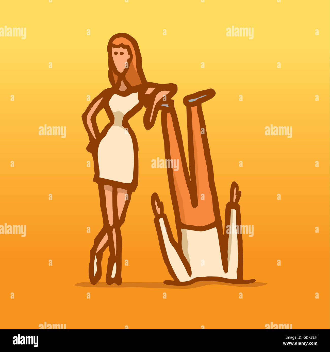 Cartoon illustration proud man feeling hi-res stock photography and ...