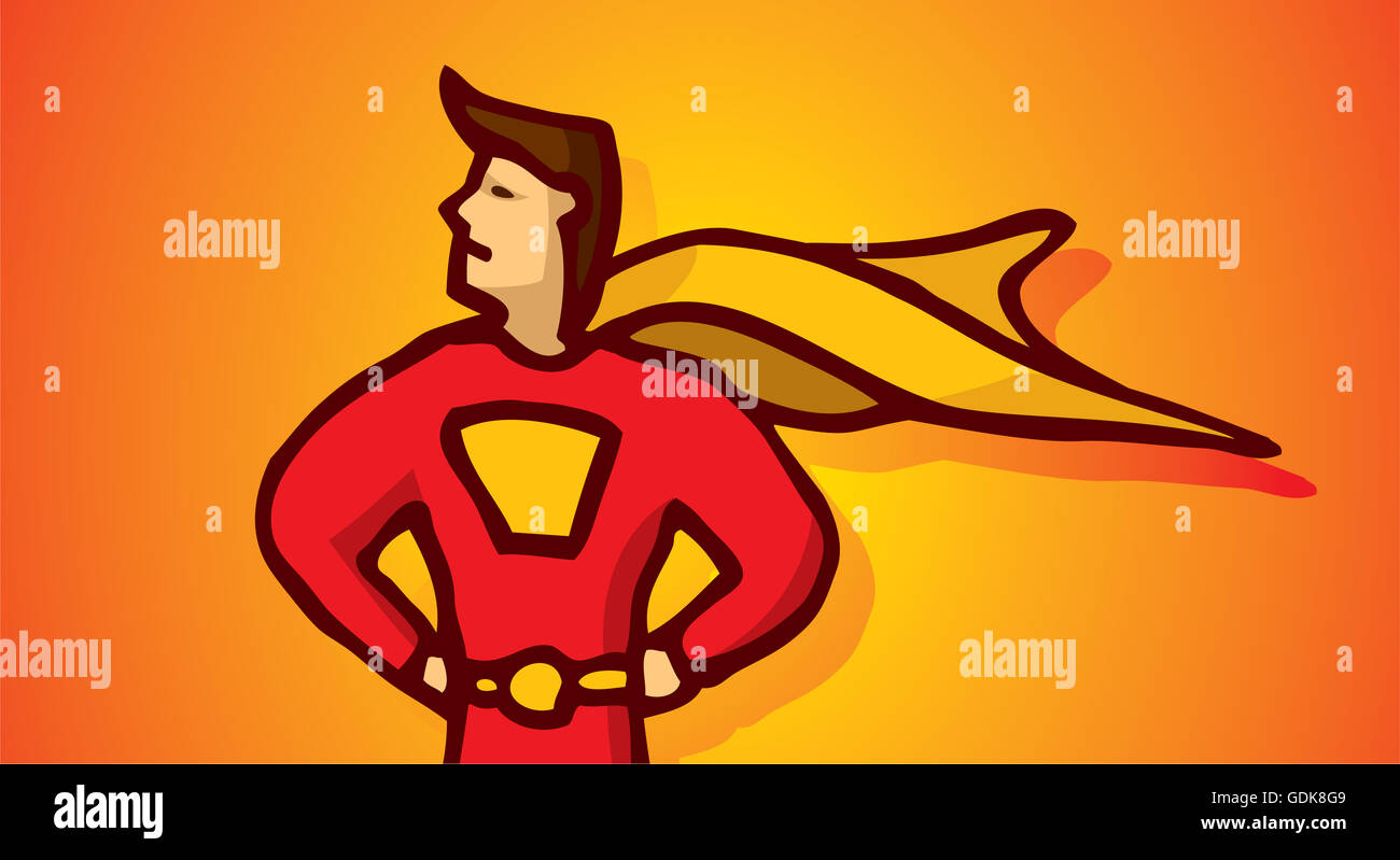 Superhero Cape In The Wind