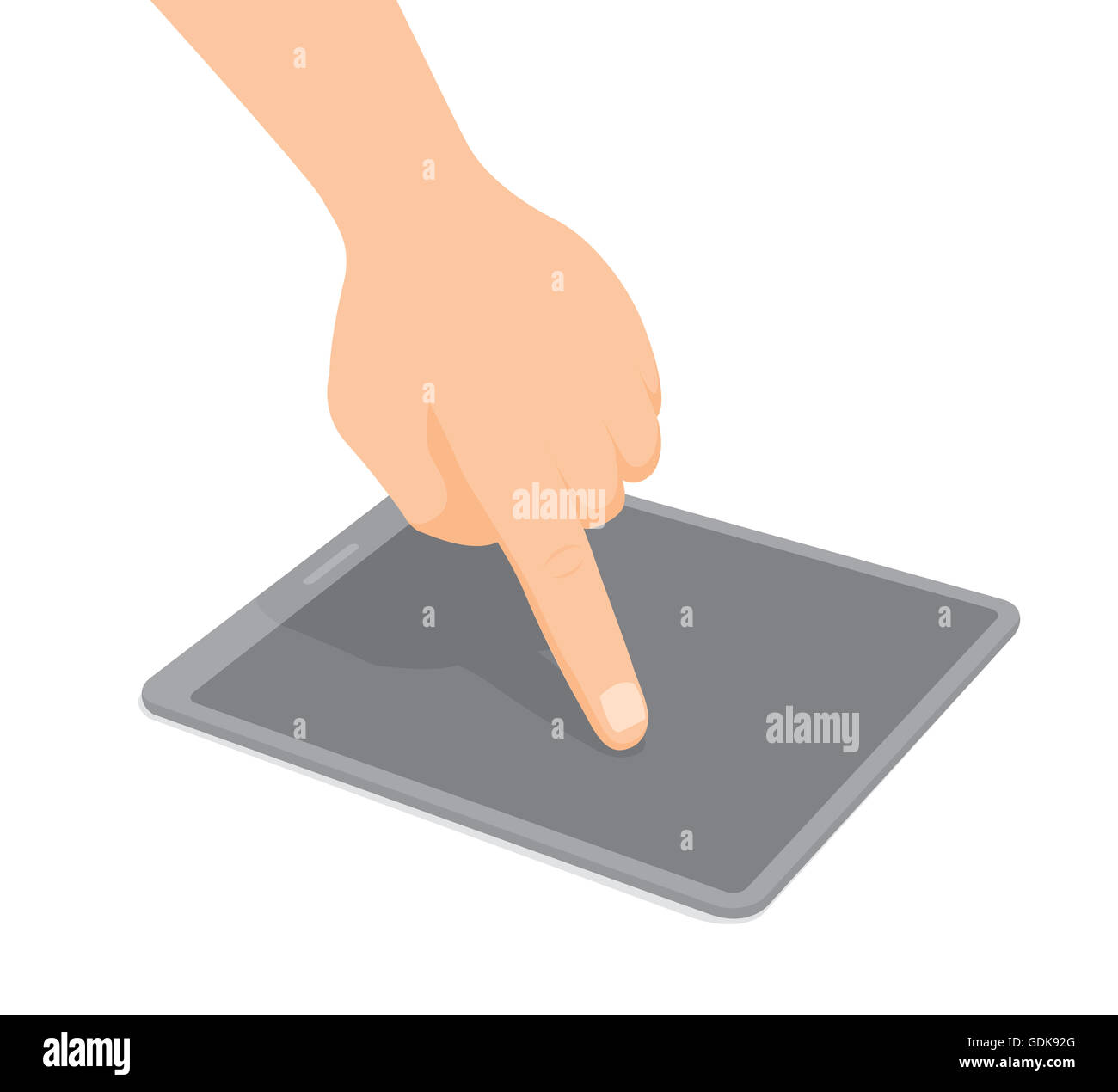 Tablet screen cartoon hi-res stock photography and images - Alamy