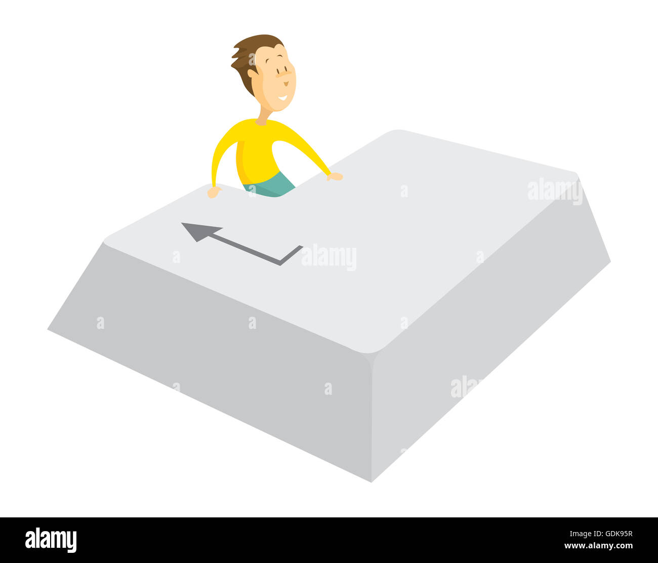 Cartoon illustration key hi-res stock photography and images - Alamy