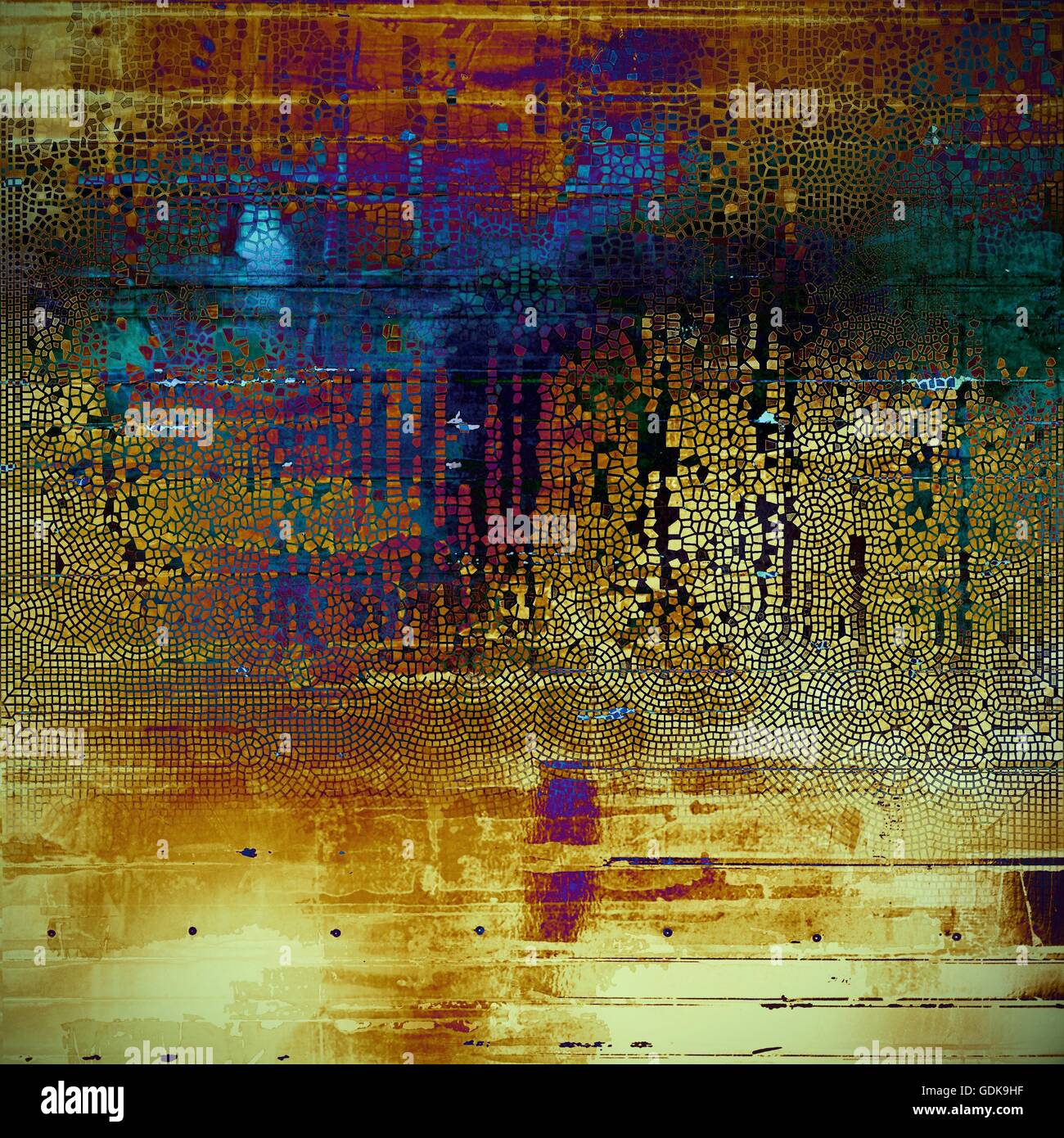 Abstract faded retro background or shabby texture with vintage style ...