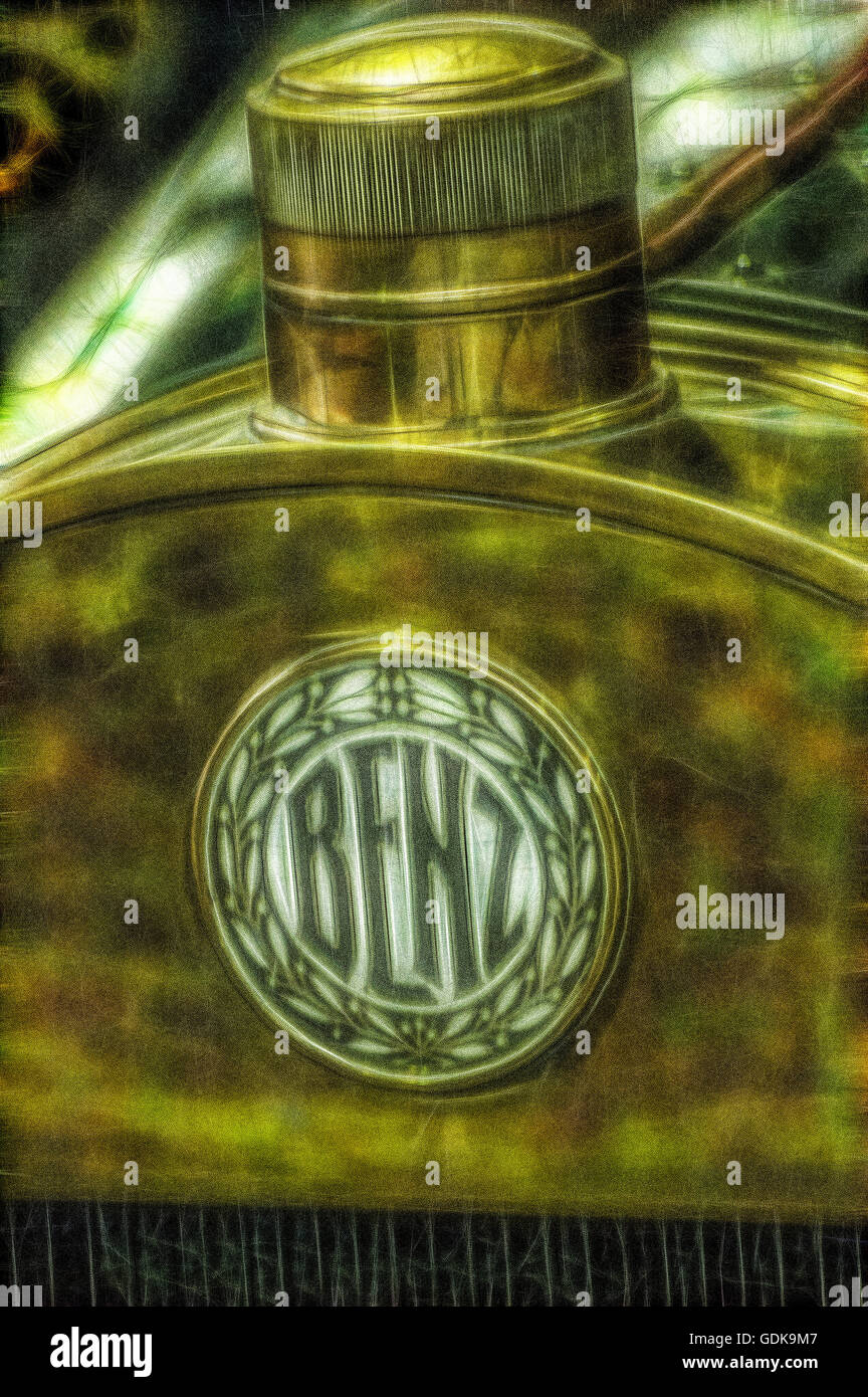 Karl Benz, illustrations, photo auto, trademark Stock Photo - Alamy