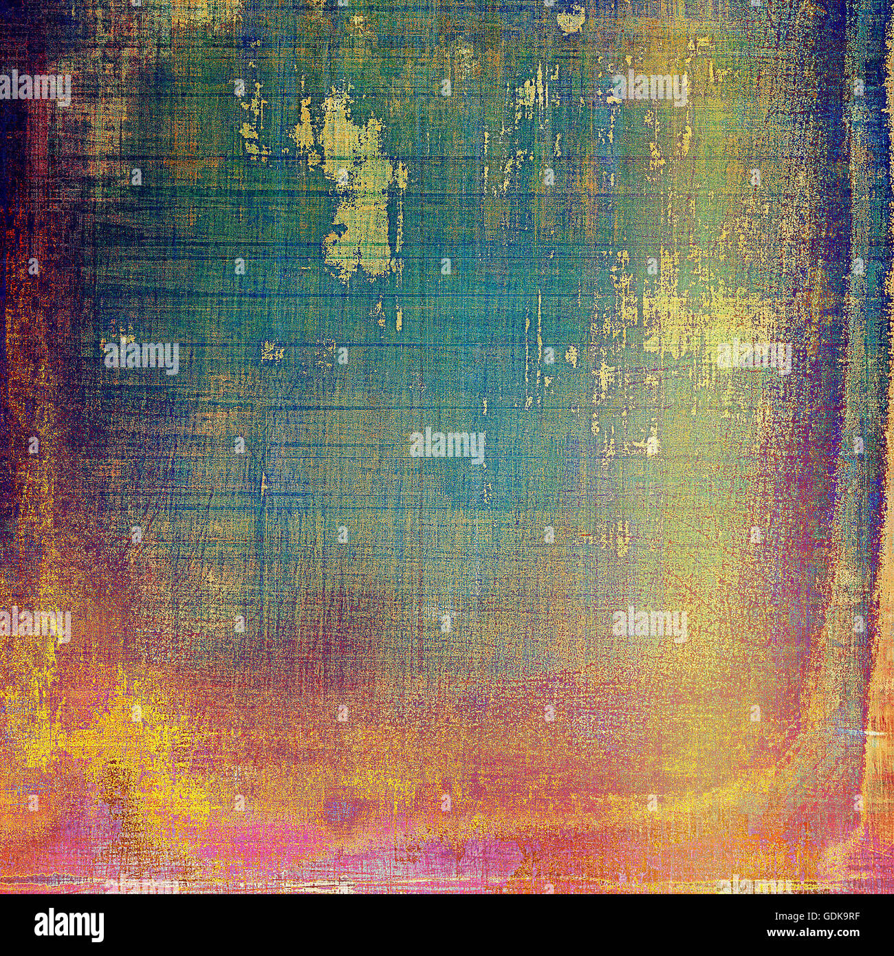 Retro colorful background or creative old style texture with different ...