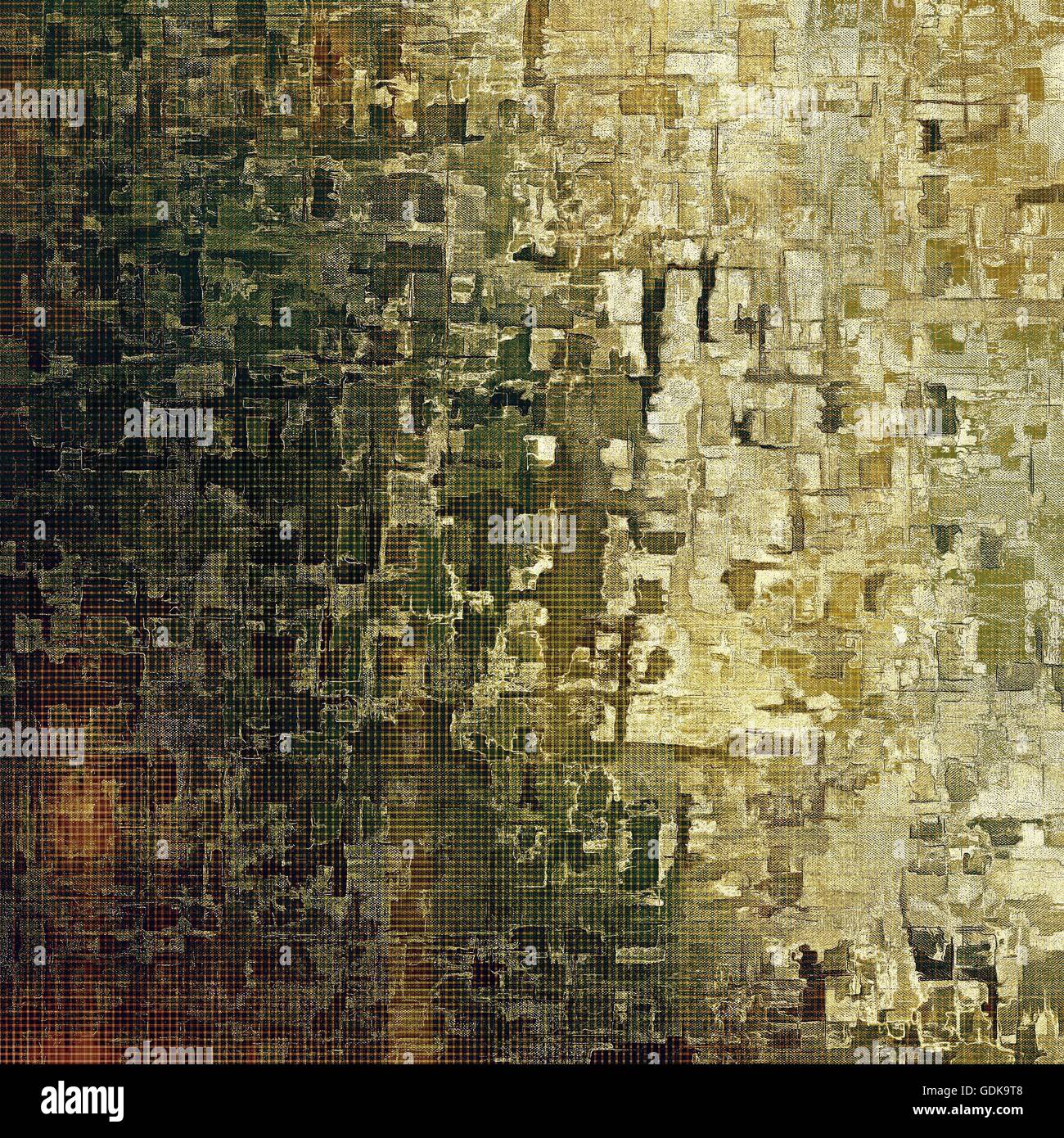 Aged vintage background with weathered texture, grunge design elements ...