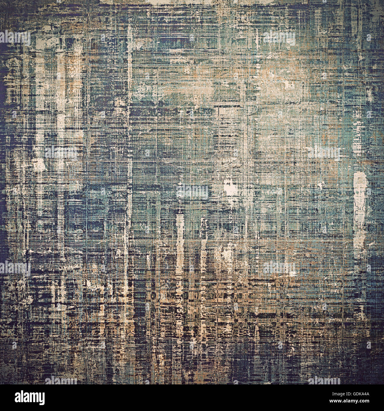 Damaged retro texture with grunge style elements and different color ...