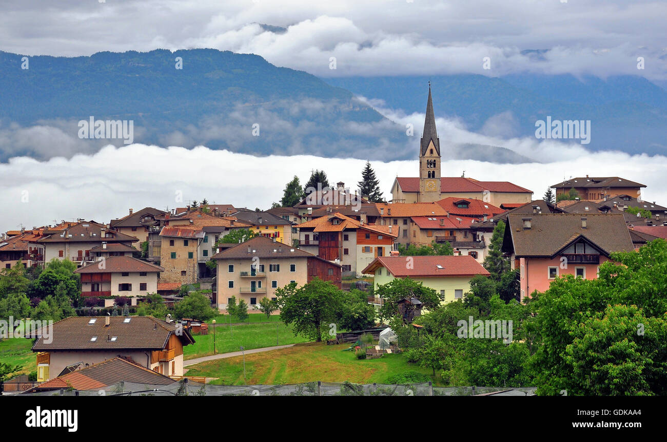 Smarano town, Trentino Alto Adidge, Italy Stock Photo - Alamy