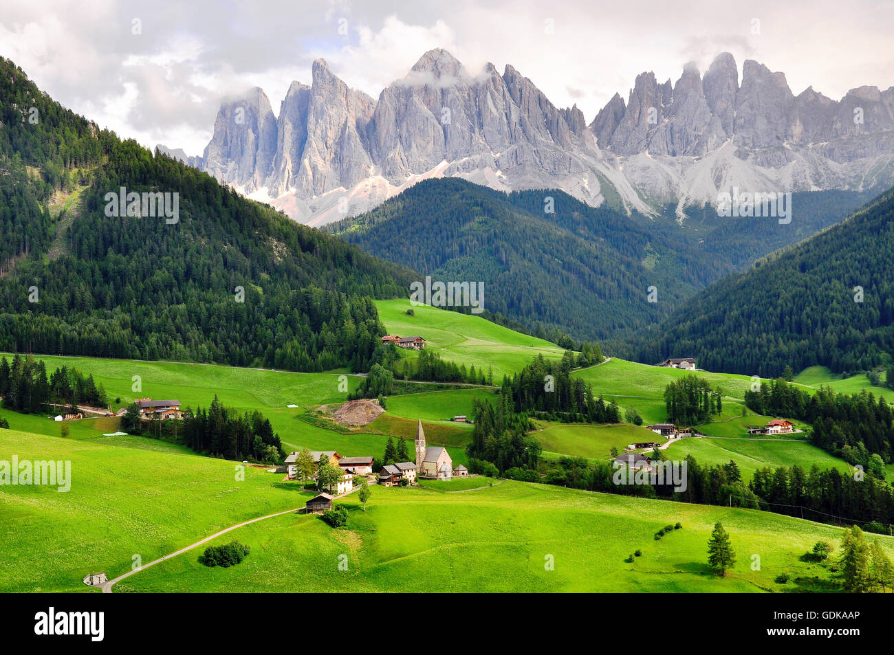 Amazing mountain landscape, Trentino Alto, italian Alps Stock Photo - Alamy