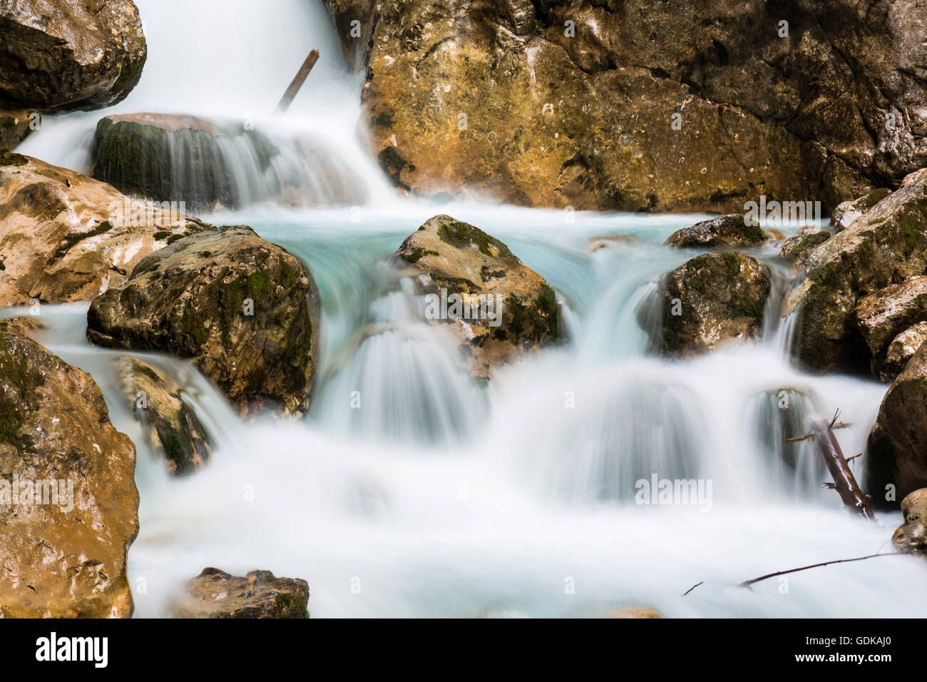 Höllentalklamm, Gorge, Canyon, Hammersbach, Grainau, Bavaria, Germany ...