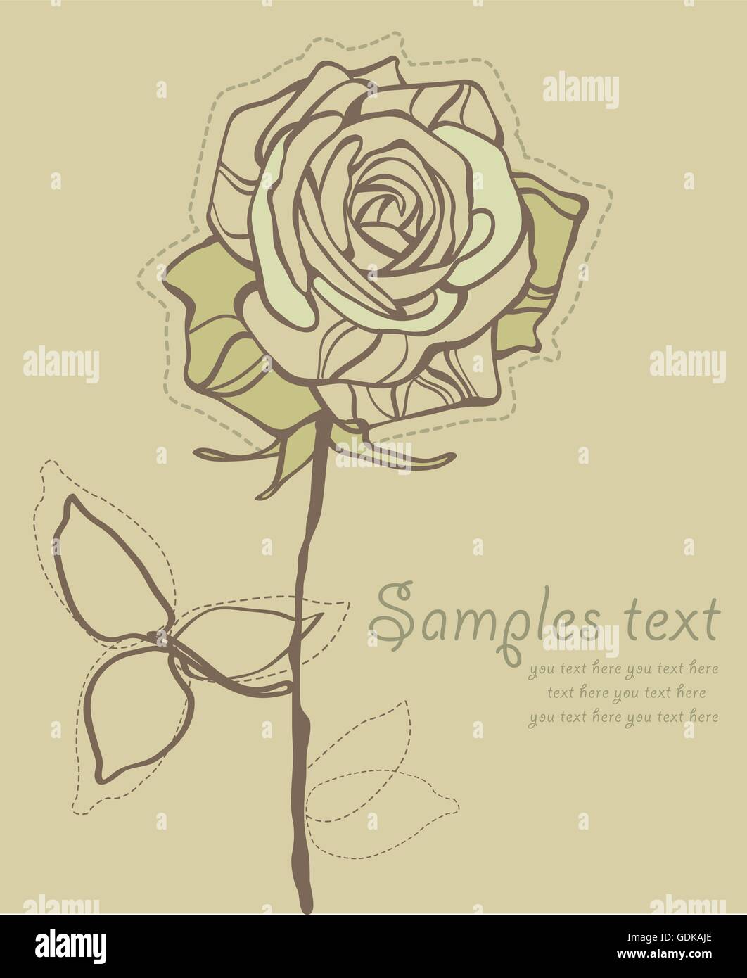 Stylized rose hi-res stock photography and images - Alamy