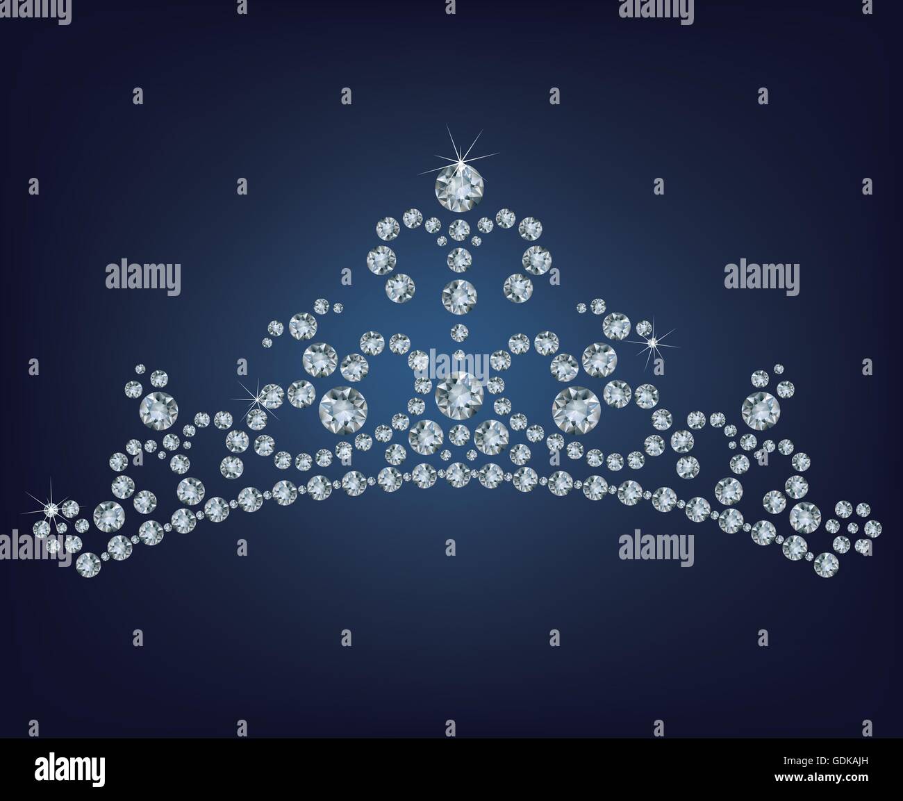 Diamond tiara - vector illustration Stock Vector Image & Art - Alamy