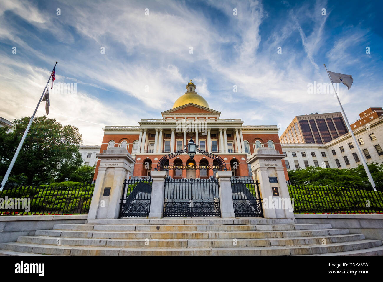 The Massachusetts State House, in Boston, Massachusetts Stock Photo - Alamy