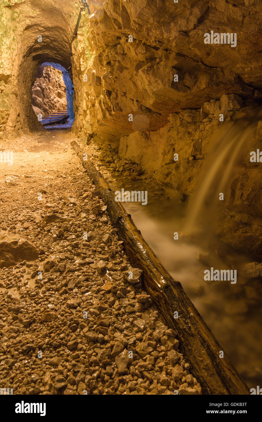 Tunnel, Höllentalklamm, Gorge, Canyon, Hammersbach, Grainau, Bavaria ...