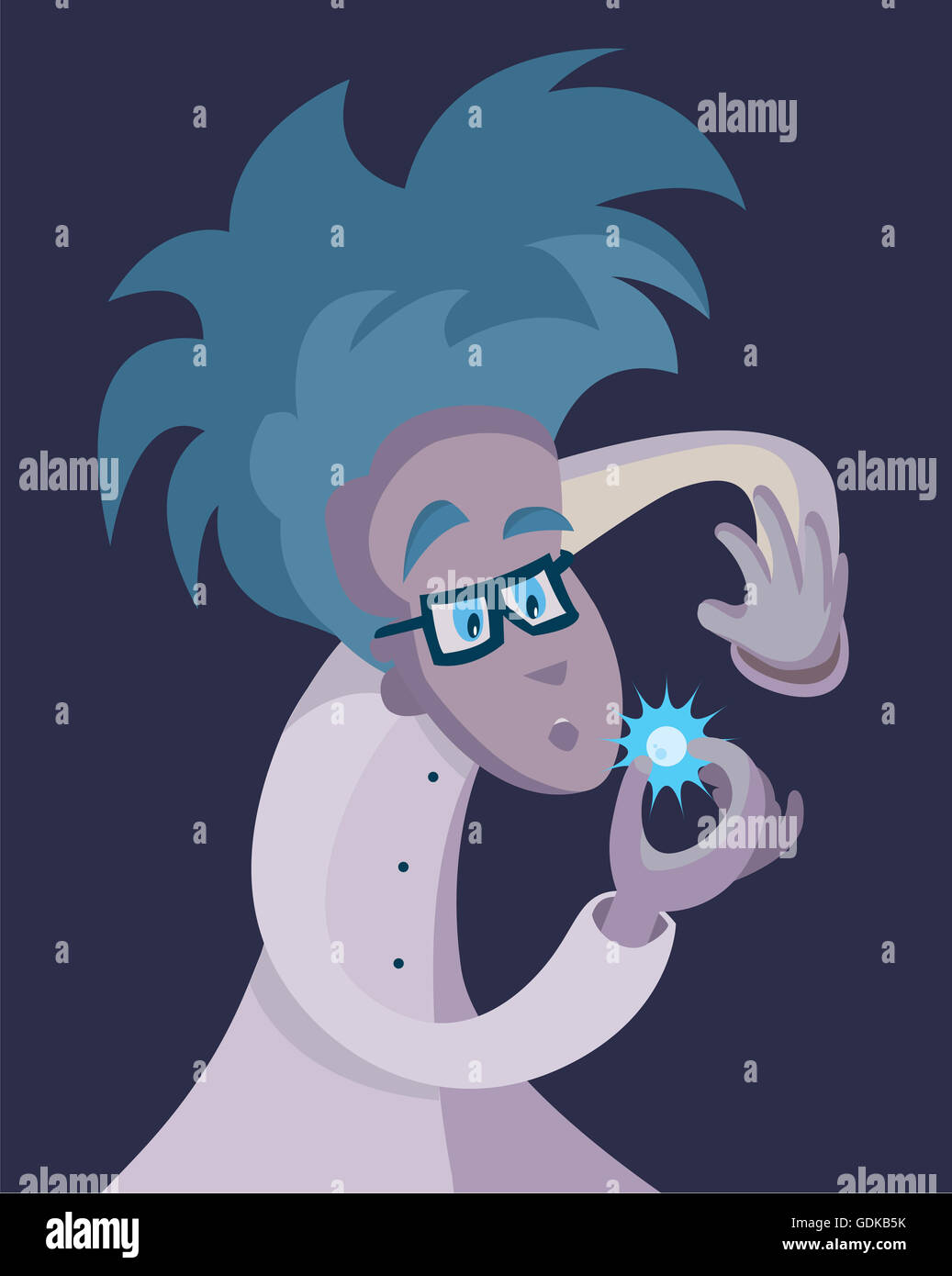 Cartoon mad scientist hi-res stock photography and images - Alamy