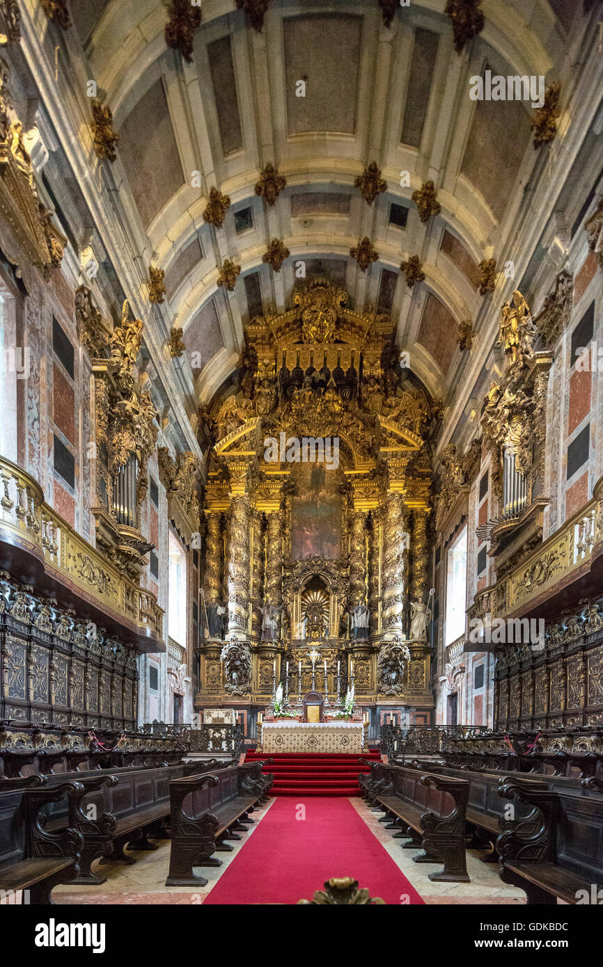 Chancel, the Sé Cathedral, Barredo quarter, UNESCO World Heritage Site ...