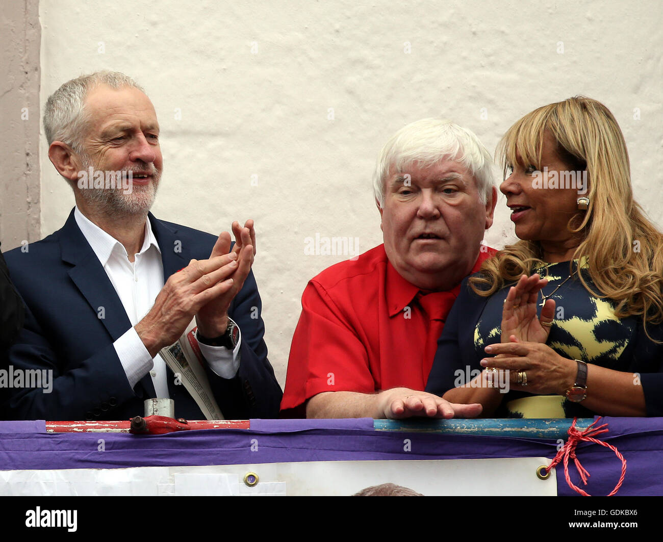 Durham Miners' Gala secretary Dave Hopper with Labour leader Jeremy ...