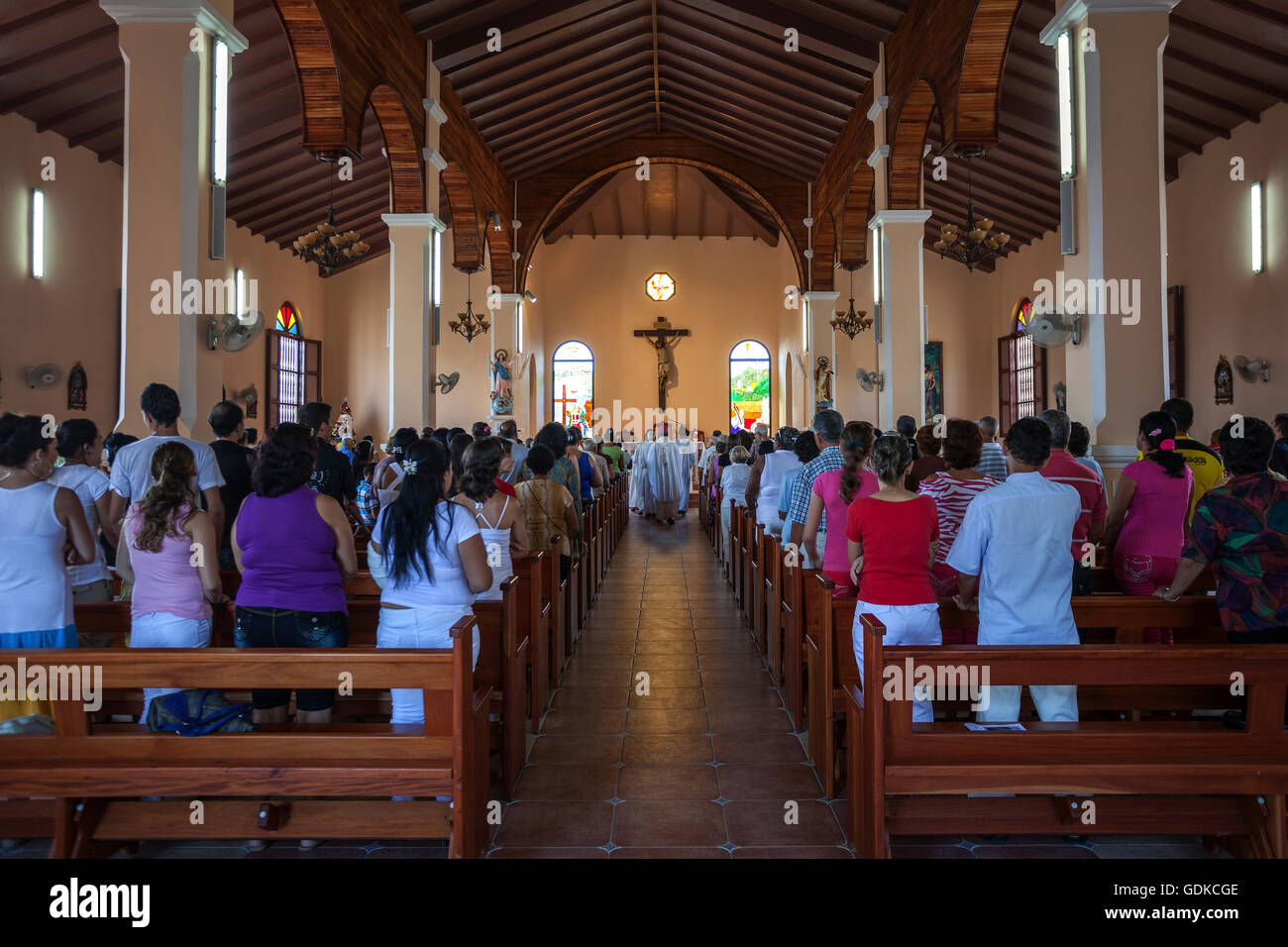 Service in the church, Catedral de Nuestra Señora de la Asuncion ...