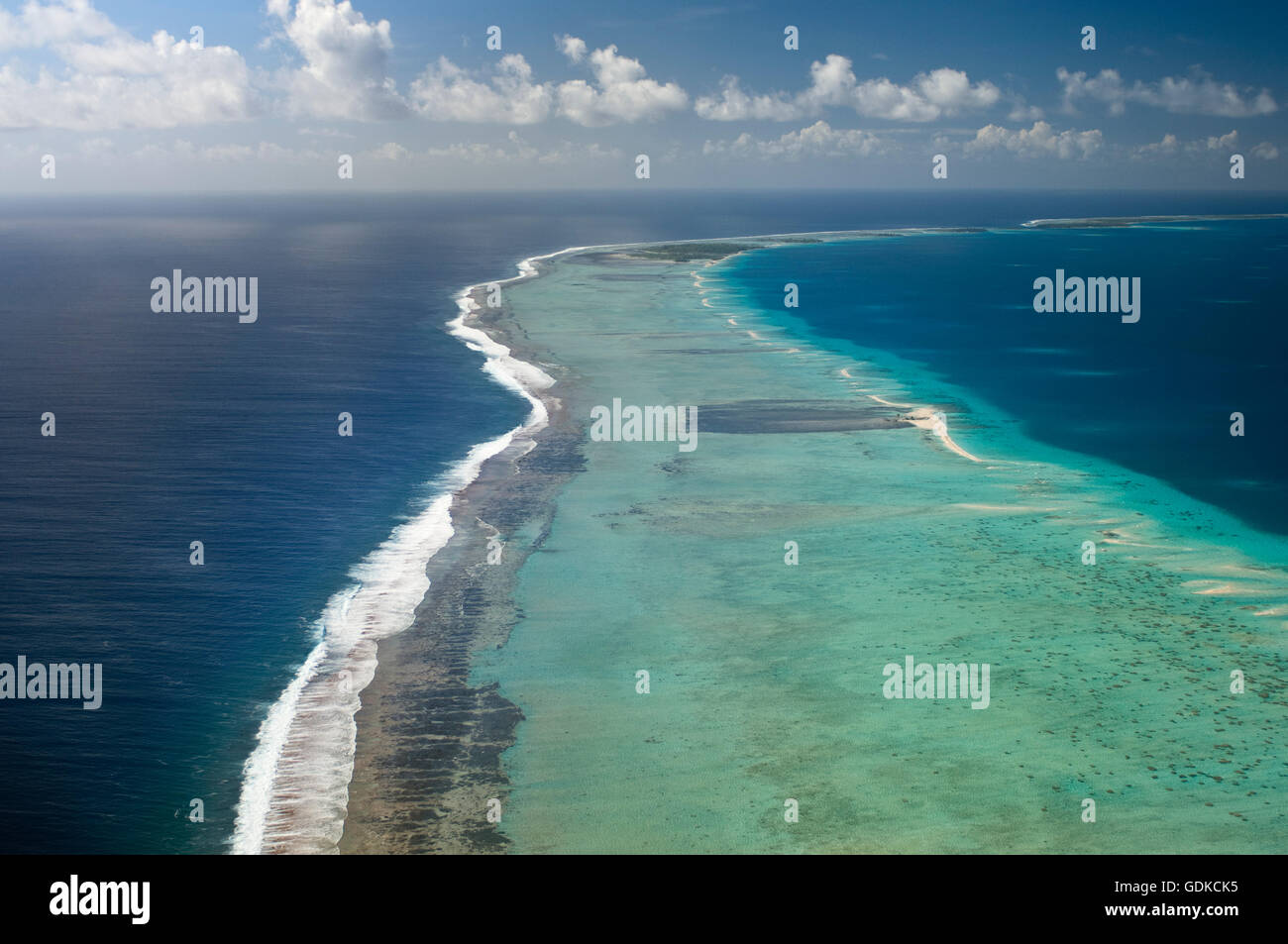 Tikehau coral atoll, Tuamotu Archipelago, French Polynesia, Pacific ...