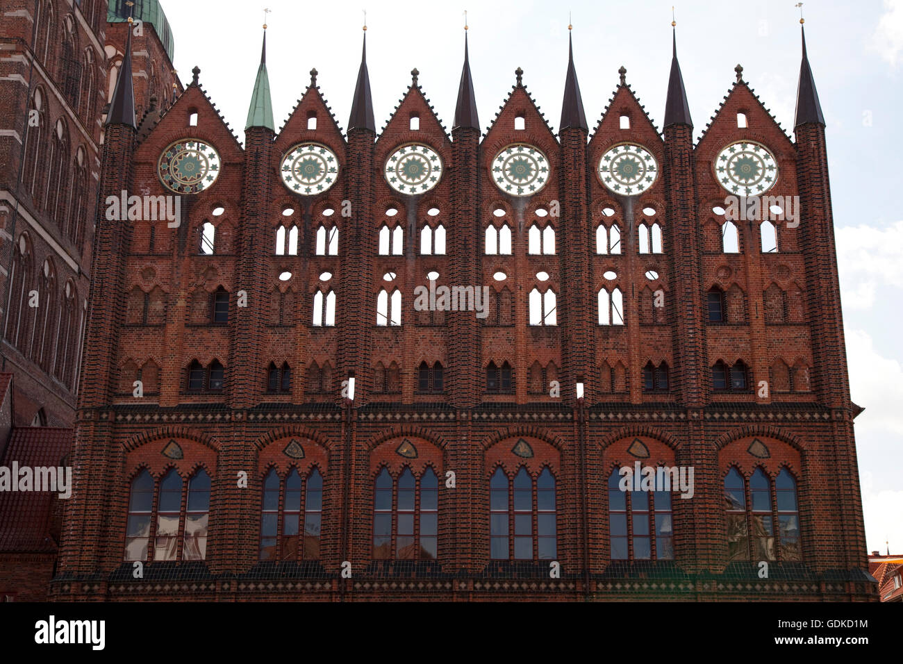Town hall, Alter Markt marketplace, Stralsund, Unesco World Heritage ...