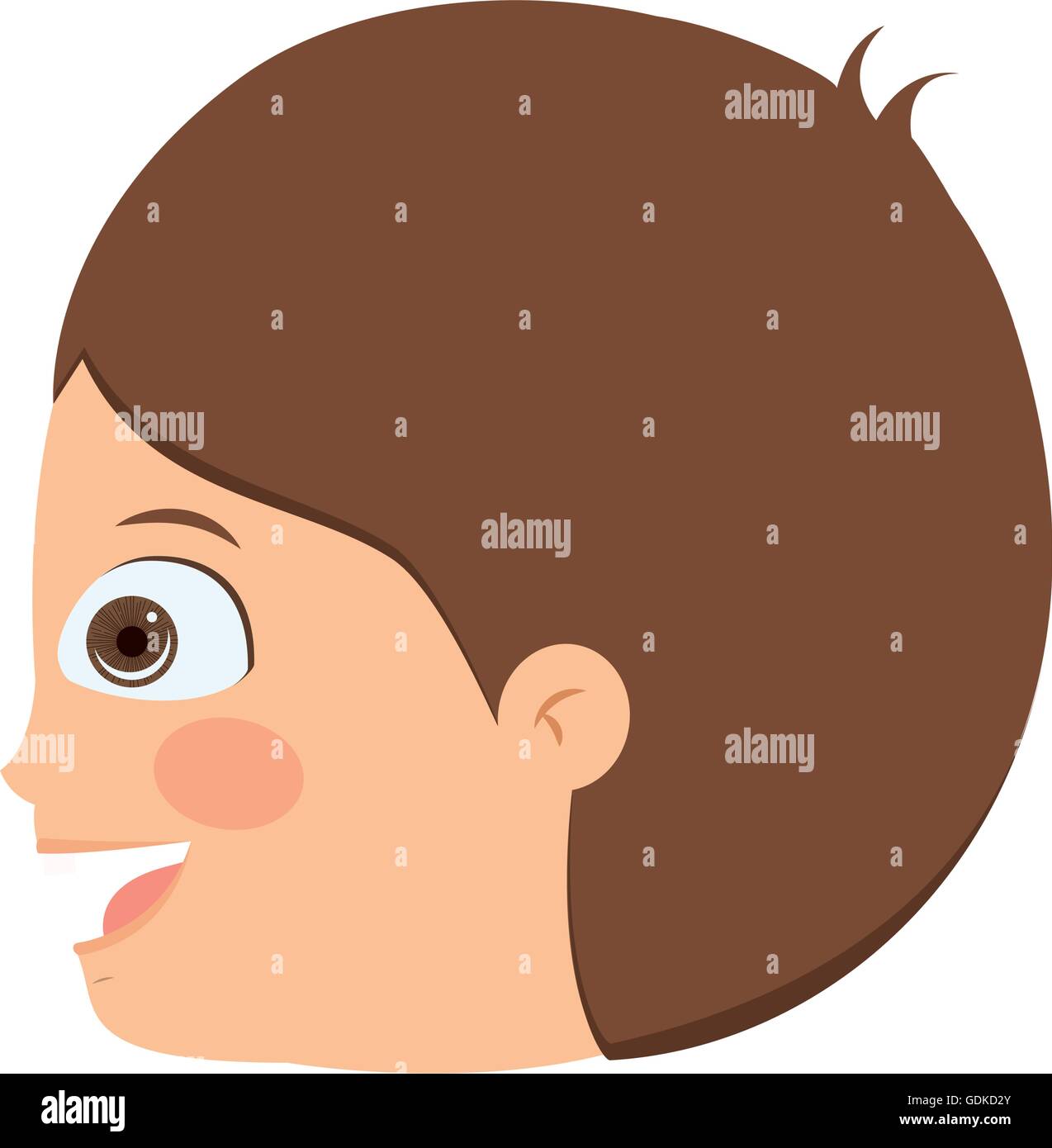 boy head profile isolated icon design Stock Vector Image & Art - Alamy