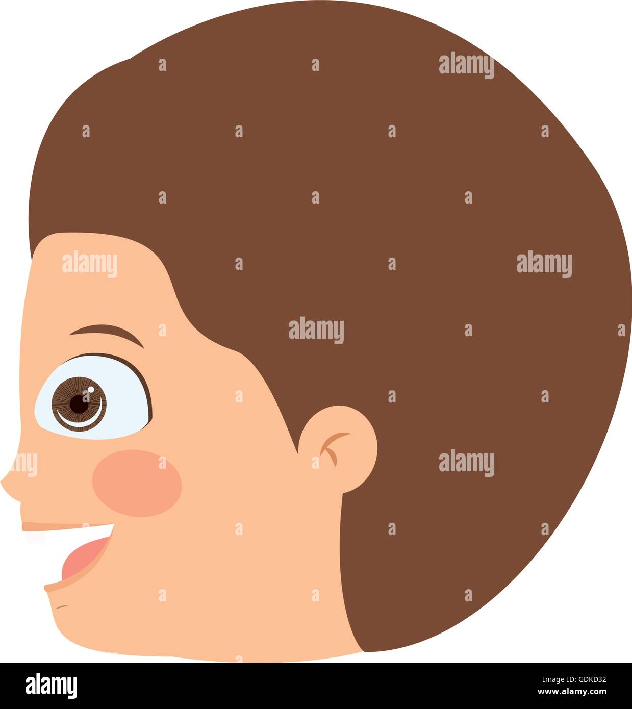 boy head profile isolated icon design Stock Vector Image & Art - Alamy