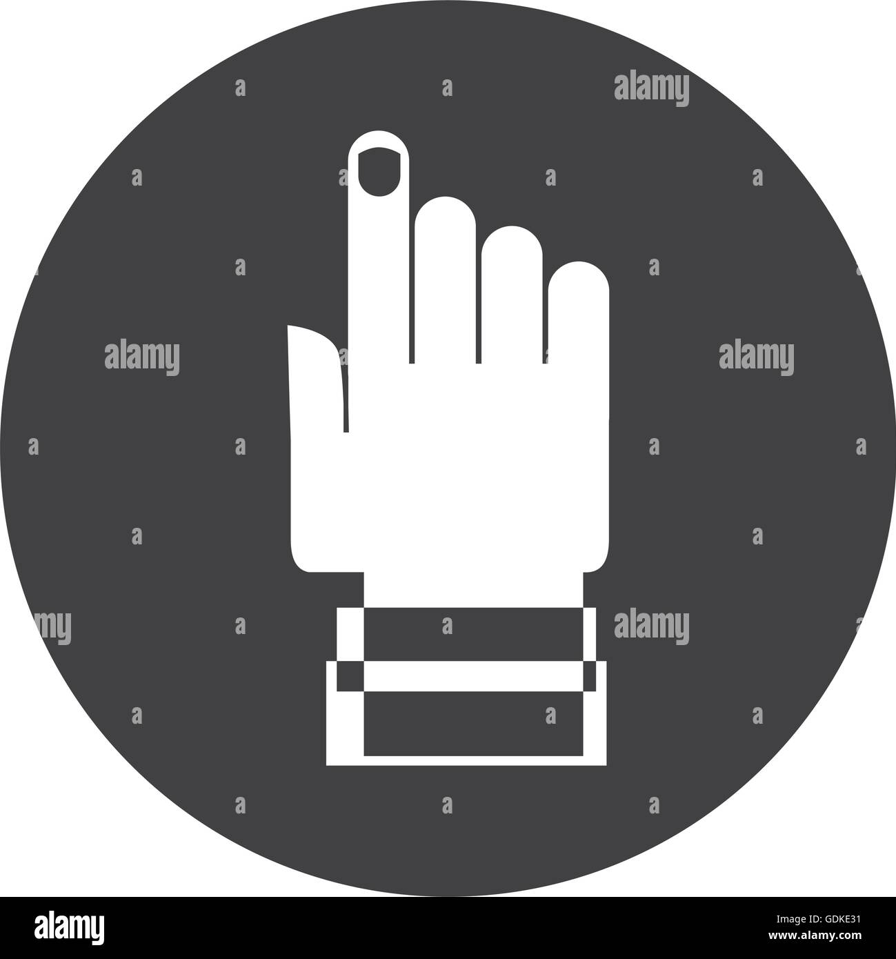 pointer hand icon Stock Vector Image & Art - Alamy