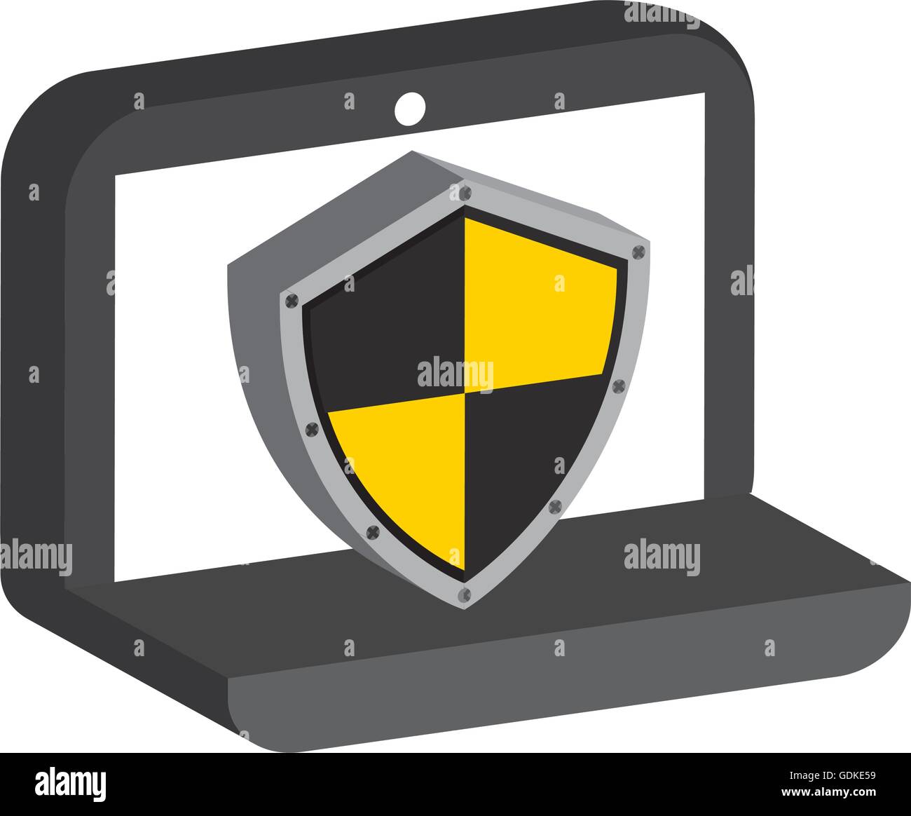 laptop security icon Stock Vector Image & Art - Alamy