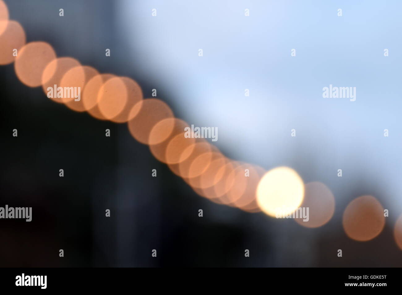 Defocused Bokeh lights background. Black and white background separated ...