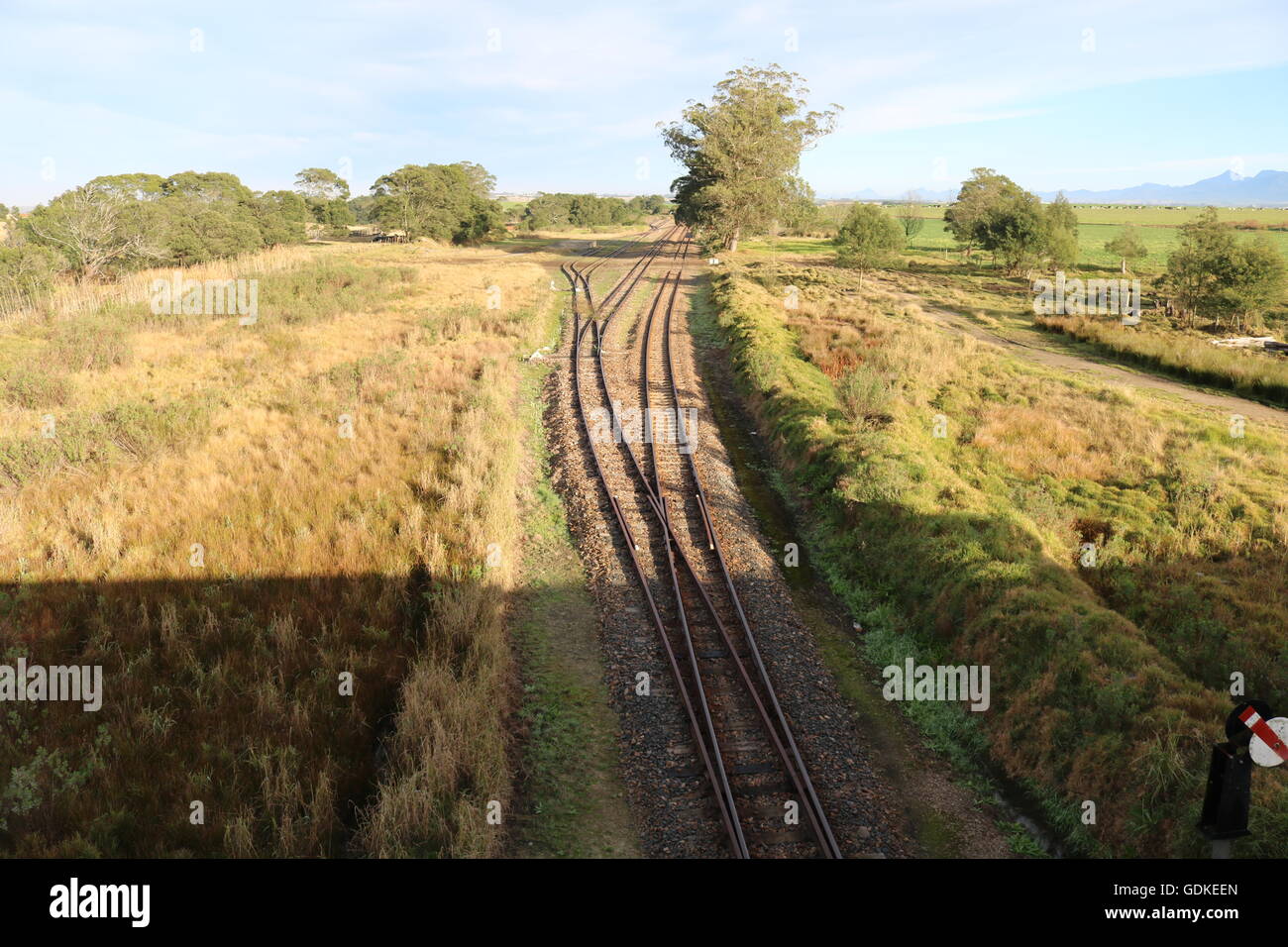 railway tracks countryside trains locomotives Stock Photo - Alamy