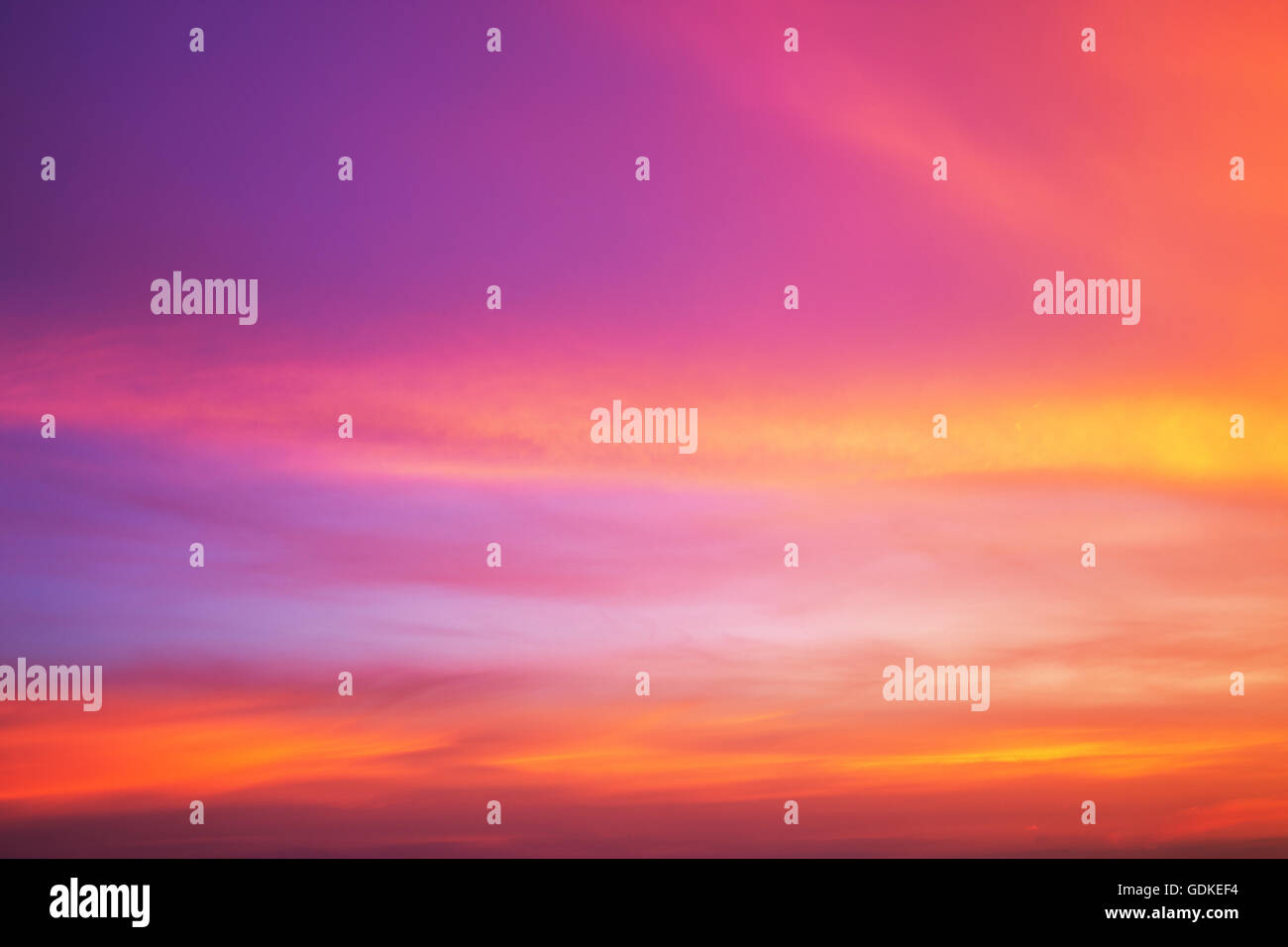 Colorful sky after the sunset. Evening sky background Stock Photo - Alamy