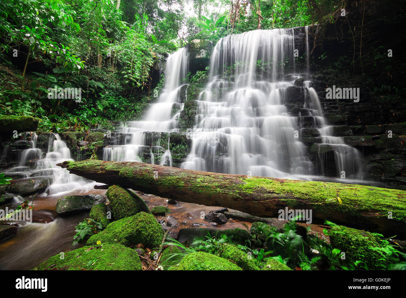 "Man dang" waterfall in Phu hin rong kra national park,Phitsanulok ...