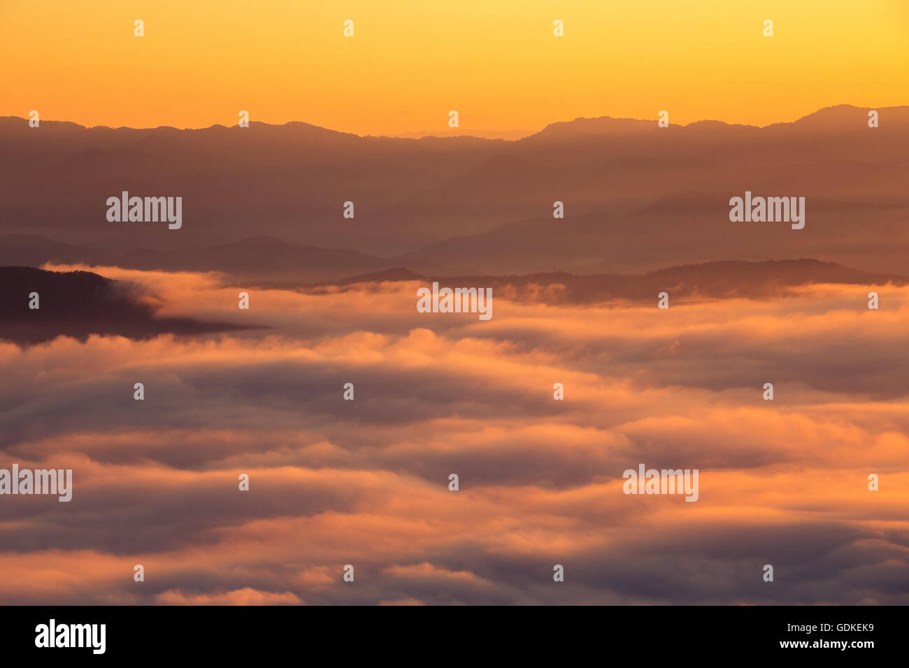 Morning mist in thailand hi-res stock photography and images - Alamy