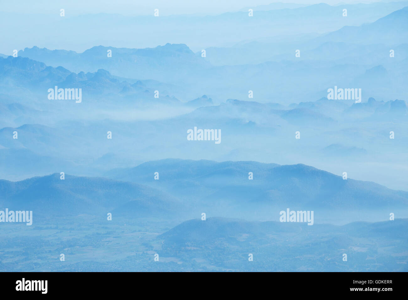 Beautiful view mountains in mist hi-res stock photography and images ...