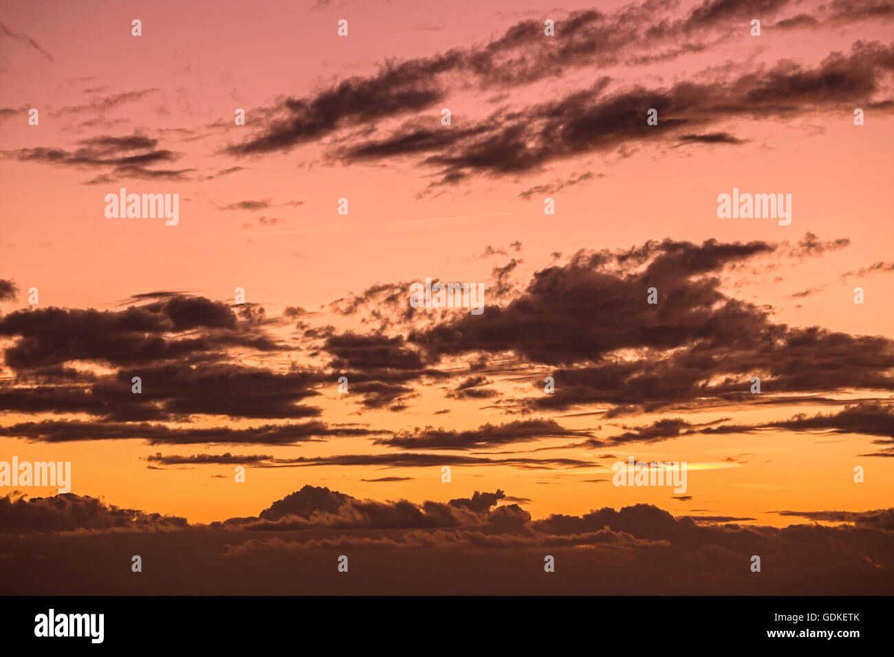 dramatic evening sky with clouds Stock Photo - Alamy