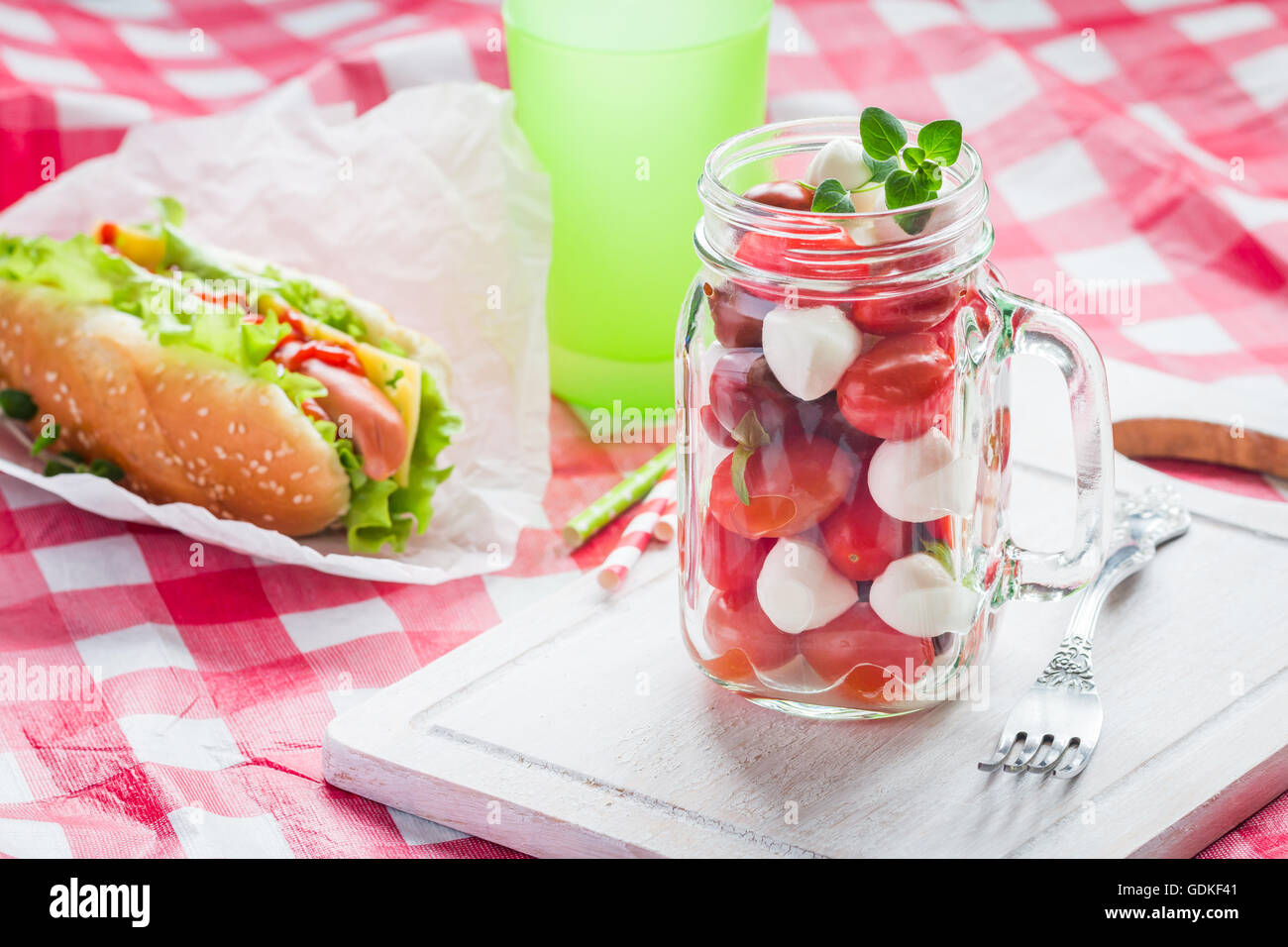 Appetizer basil caprese catering hi-res stock photography and images ...