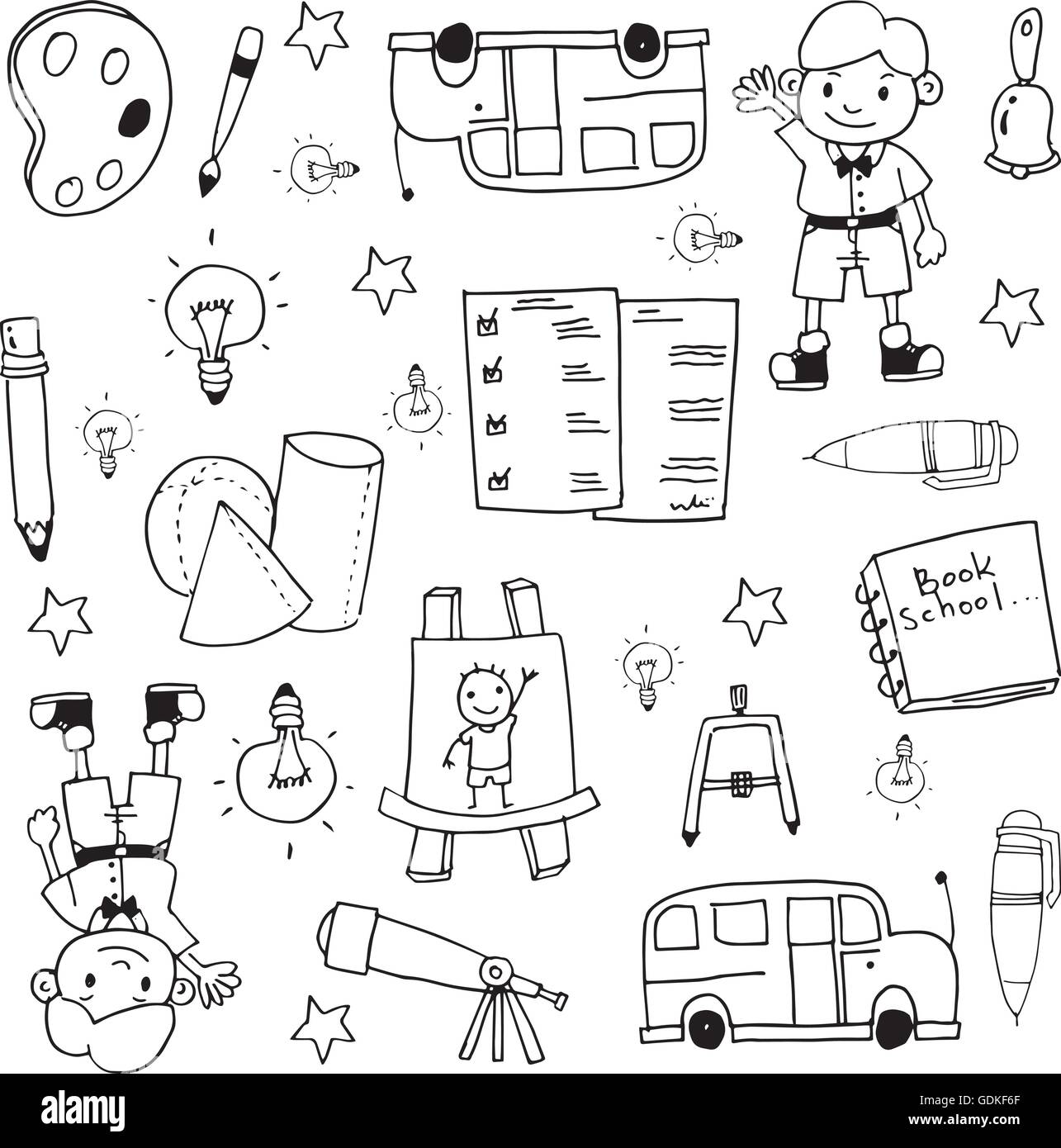Hand draw doodles element school Stock Vector Image & Art - Alamy Hand draw doodles element school Stock Vector Image & Art - Alamy