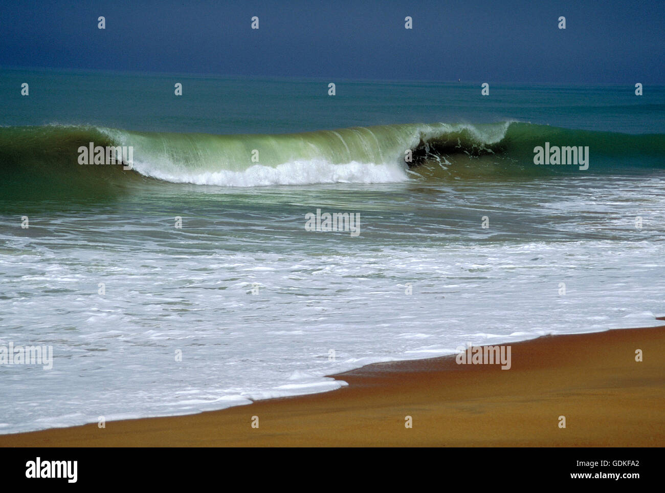 Surf on the beach at Grand Popo, one of the most beautiful beaches in ...
