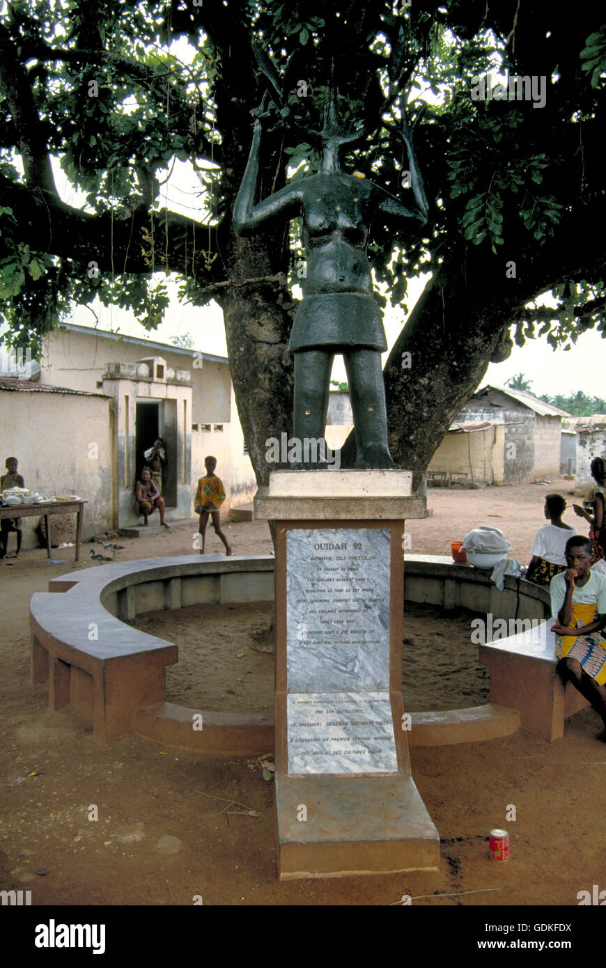 The "Tree of Remembrance" in Ouidah, Benin Stock Photo - Alamy