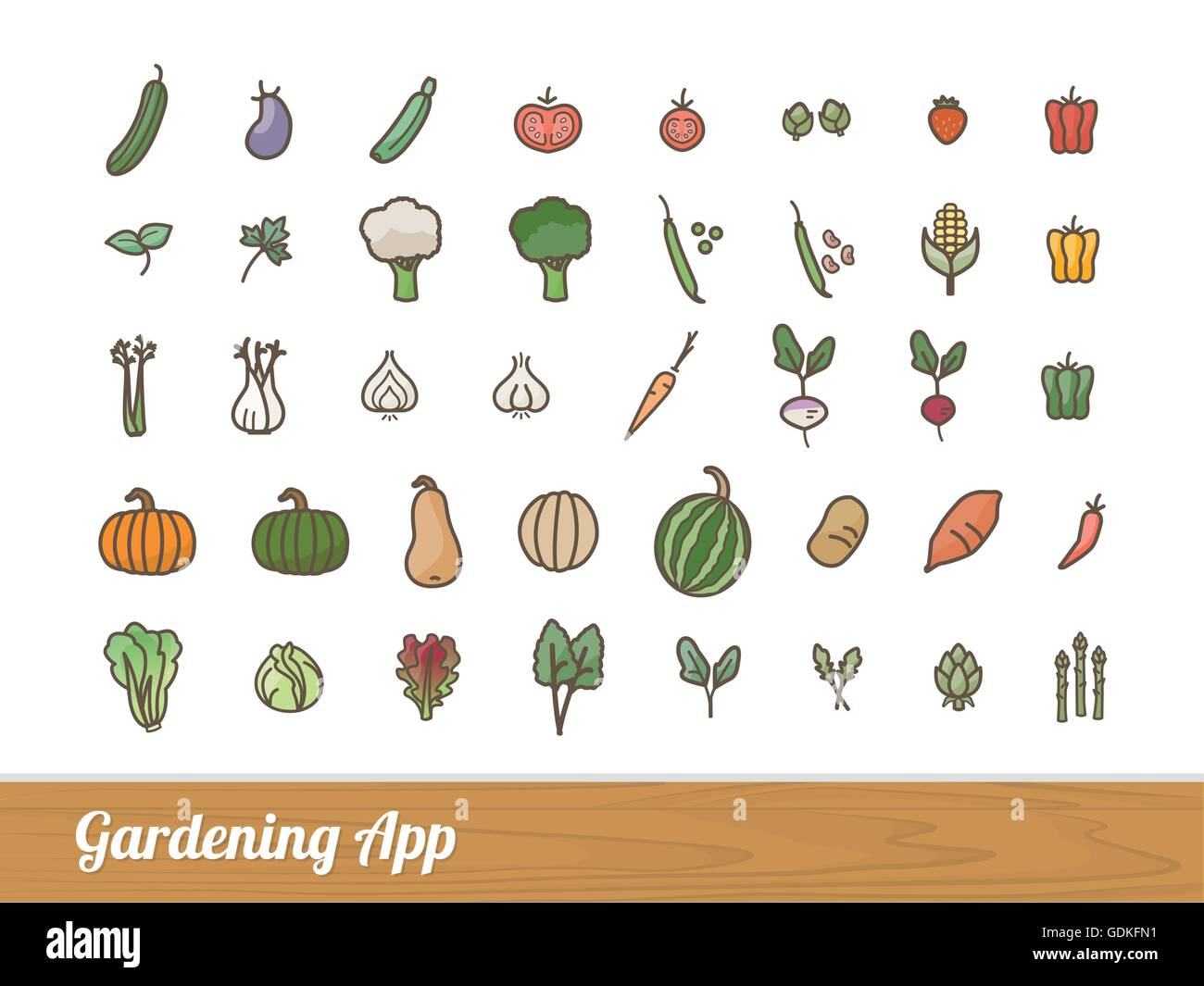Zucchini and sprouts Stock Vector Images - Alamy